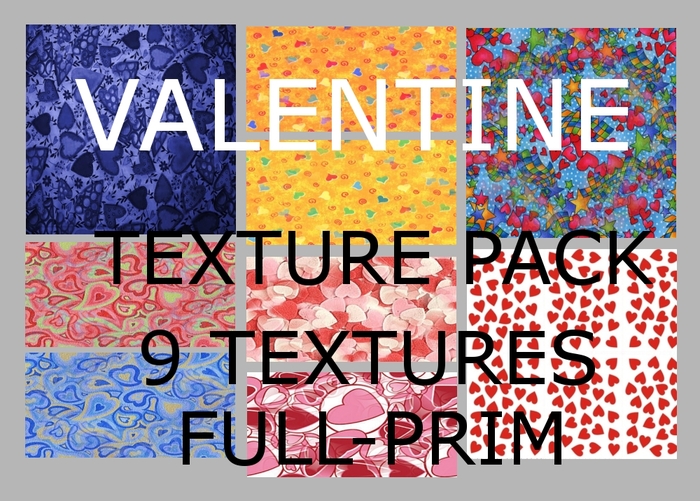 Second Life Marketplace - Valentine Texture pack - 10 TEXTURES