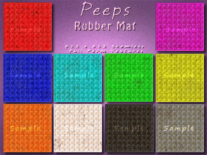 Second Life Marketplace - Peeps Textures Rubber Mat