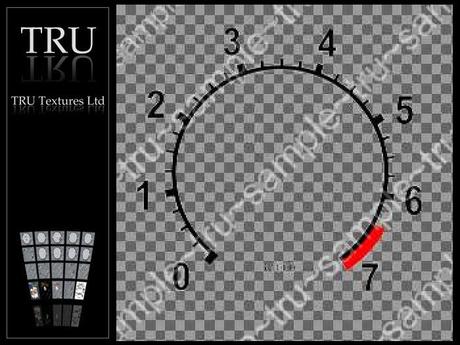 Second Life Marketplace - 27578: 19 x Vehicle Dashboard Dial Textures ...