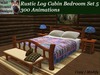 Second Life Marketplace - [WHD] -- Rustic Log Cabin Bedroom - Set 5 ...