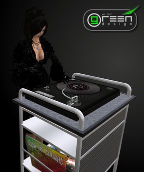 Second Life Marketplace - GD DJ Trolley Tables Silver [Animated DJ'ing ...