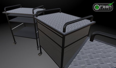 Second Life Marketplace - GD DJ Trolley Tables Black [Animated DJ'ing ...