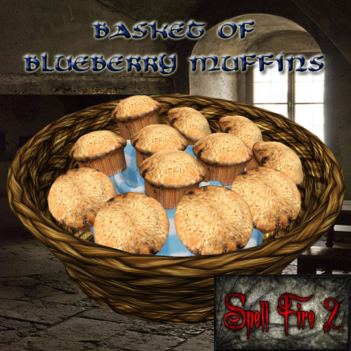 Second Life Marketplace - UD Spell Fire 2 Blueberry Muffins Basket