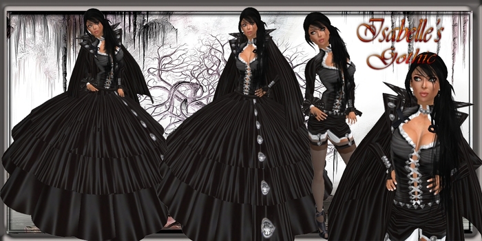 Second Life Marketplace - KL AP-116 ISABELLE`S GOTHIC- WOMEN`S COSTUMES ...