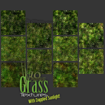 Second Life Marketplace - 10 More Textures - Dappled Sunlight Grass ...
