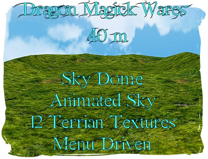 Second Life Marketplace - Dragon Magick Wares Sky Dome 40 m Skybox ...