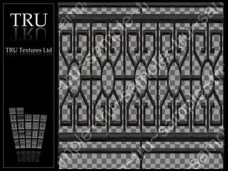 Second Life Marketplace - 24240: 22 x Seamless Black Wrought Iron ...