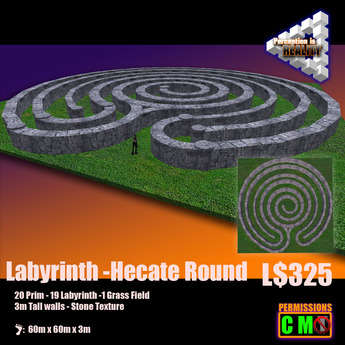 Second Life Marketplace - [PiR] Hecate's Labyrinth - 20 Prim - 3m Tall
