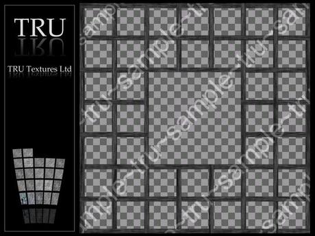 Second Life Marketplace - 28046: 22 x Asian Wood Square Lattice Screen ...