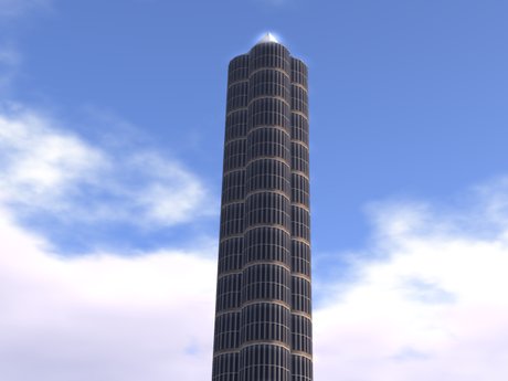 Second Life Marketplace - Modern Office Tower - 215 metres tall!