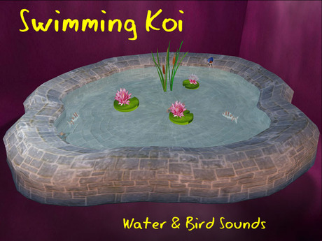 Second Life Marketplace - Animated Koi Pond