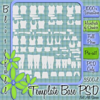 Second Life Marketplace - Blissfull-Template Bases PSD - Over 1000 ...
