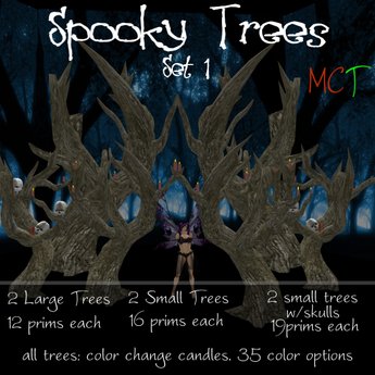 Second Life Marketplace - Spooky Trees Set 1 - Transfer