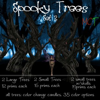 Second Life Marketplace - Spooky Trees Set 2 - Transfer