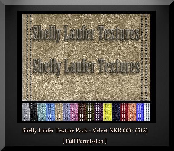 Second Life Marketplace - Shelly Laufer Texture Pack - Velvet NKR 003 ...