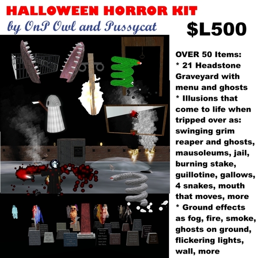 Second Life Marketplace - OnP Halloween Horror Kit