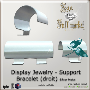 Second Life Marketplace - Display Jewelry - Support Bracelet (droit ...