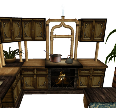 Second Life Marketplace - Victorian Steampunk Kitchen