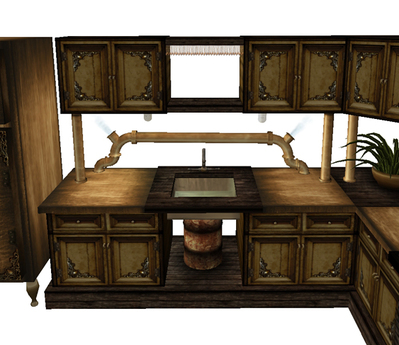 Second Life Marketplace - Victorian Steampunk Kitchen