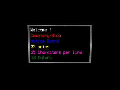 Second Life Marketplace - Notice Board (box)