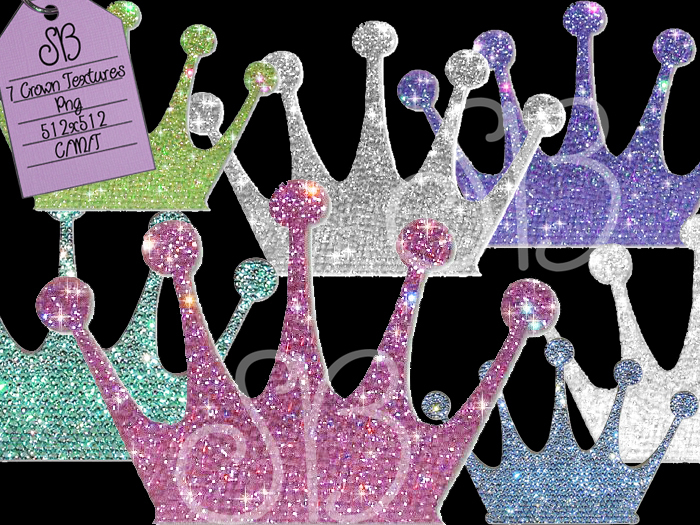 Second Life Marketplace - SB 7 DIAMOND CROWN ALPHA TEXTURES