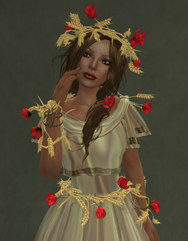 Second Life Marketplace - Demeter Outfit ~WHEAT~ by Caverna Obscura