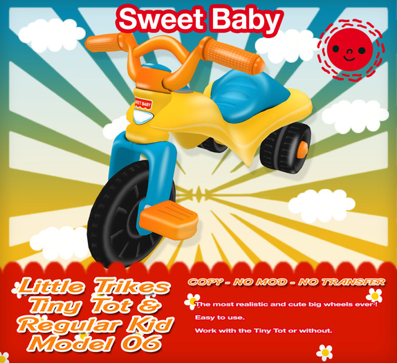 Second Life Marketplace - Sweet Baby - Little Trikes Tiny Tot & Regular ...