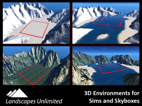Second Life Marketplace - Sim Surround All-In-One (20 full sim surround ...