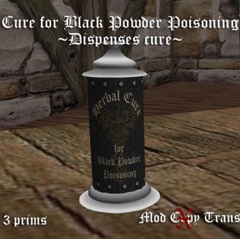 Second Life Marketplace - Cure for Black Powder Poison