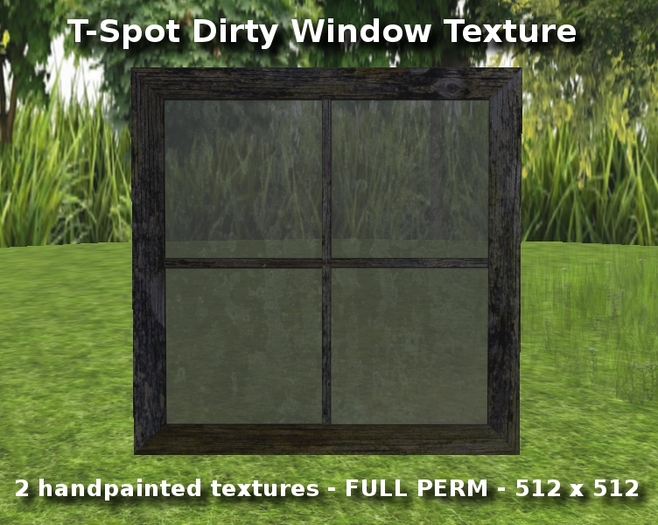 Second Life Marketplace - T-Spot - Dirty Wood Window Texture - FULL PERM