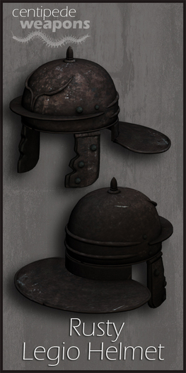 Second Life Marketplace - Centipede Helmet LEGIO RUSTY - Sculpted helmet