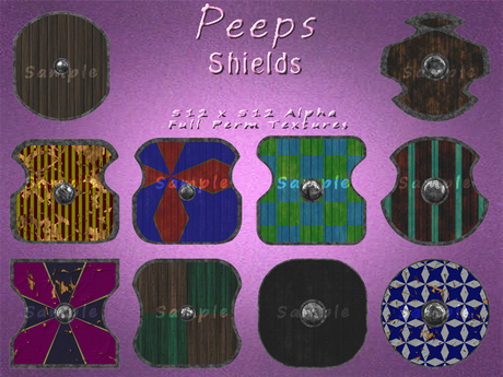 Second Life Marketplace - Peeps Textures Shields