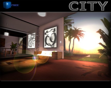 Second Life Marketplace - CITY full furnished house skybox 350+ anims