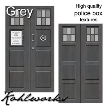 Second Life Marketplace - Police box textures - grey