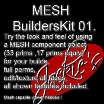 Second Life Marketplace - Mesh Builders Kit 01 XSL