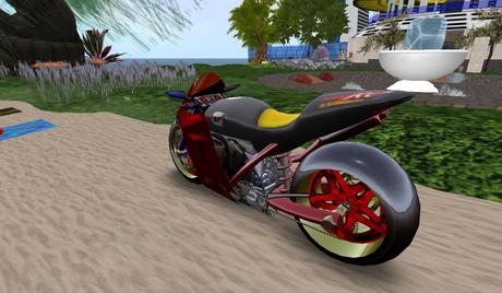Second Life Marketplace - Moto R1 Yamaha - vermelha