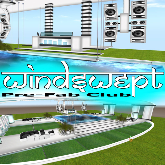 Second Life Marketplace - {PN} Windswept Pre-Fab Nightclub {Rez-Faux} 2.0