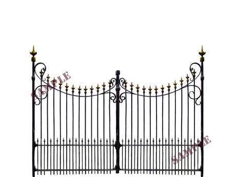 Second Life Marketplace - Twice Baked 5*2 golden tipped castle gate ...