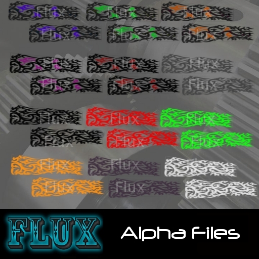 Second Life Marketplace - Flux Alpha TGA Tat Tattoo Arm Sleeve Set