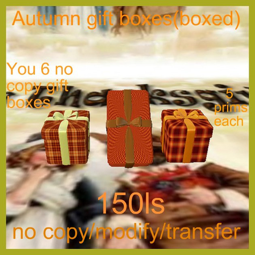 Second Life Marketplace - Autumn gift boxes(boxed)