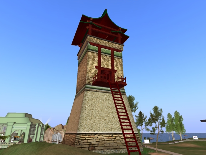 Second Life Marketplace - Japanese Watch Tower SAMURAI YAGURA