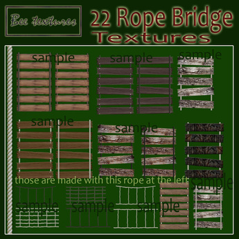 Second Life Marketplace - 22 Rope bridge textures
