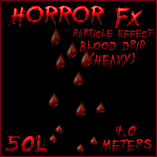 Second Life Marketplace - Particle FX Effect - Blood Drip (heavy) by ...
