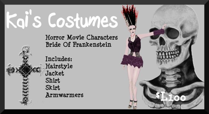 Second Life Marketplace - .:KC:. Horror Movie Characters - Bride Of ...