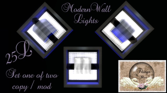 Second Life Marketplace - Modern Wall Light