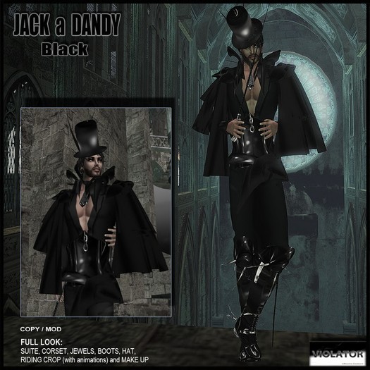 Second Life Marketplace - Jack a Dandy - Black / Violator