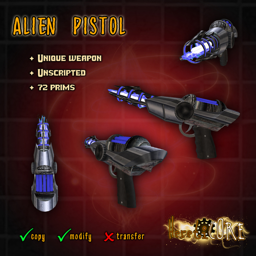 Second Life Marketplace - HeretiCORE: Alien Pistol