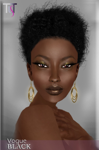 Second Life Marketplace - TuTy's VOGUE afro hairstyle - Black