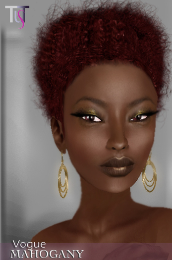 Second Life Marketplace - TuTy's VOGUE afro hairstyle - Mahogany