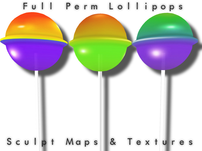 Second Life Marketplace - FULL PERM Halloween Lollipop Sculpt Maps ...